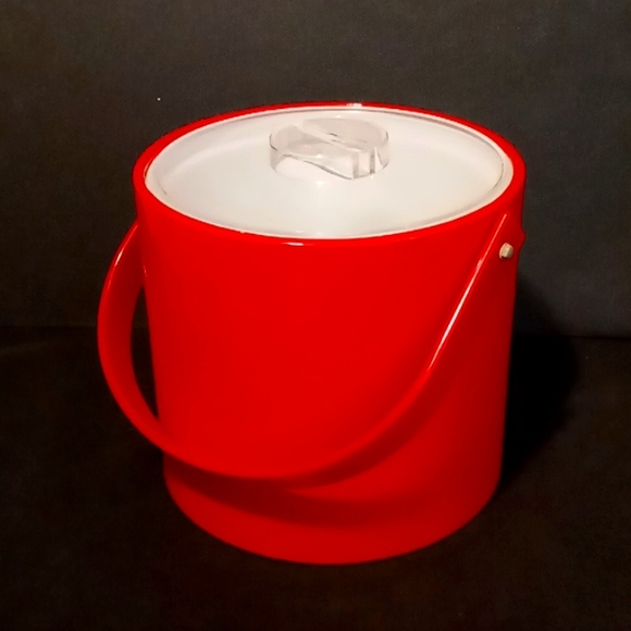 Georges Briard | Dining | Vintage Cherry Red Ice Bucket By Designer ...